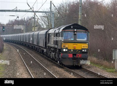 Drax Powerstation Biomass Train Hauled By Gbrf Class 66 Diesel Electric