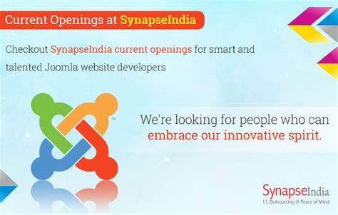 synapseindia current openings for joomla developers synapseindia