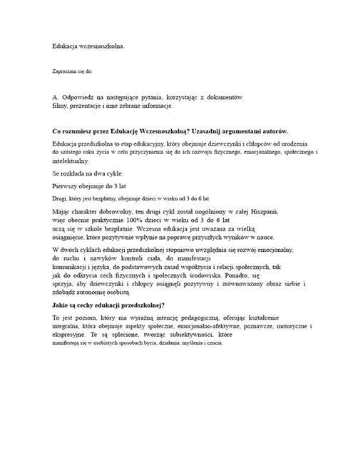 Edukacja Wczesnoszkolna Pdf