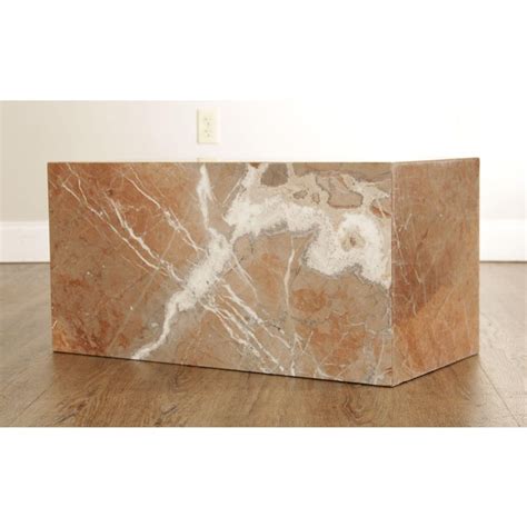 Contemporary Marble Block Coffee Or Low Table Chairish
