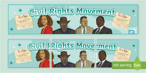 Civil Rights Movement Display Banner