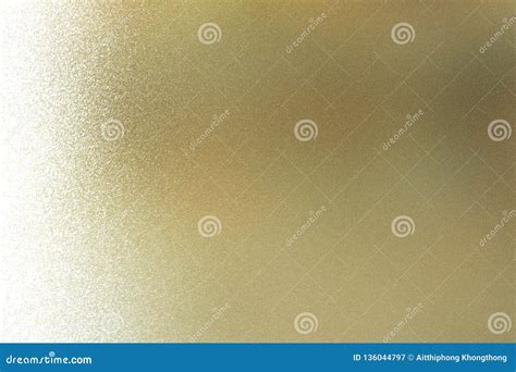 Texture Of Reflection On Rough Gold Metallic Wall Abstract Background