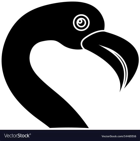 Flamingo Bird Icon Royalty Free Vector Image Vectorstock