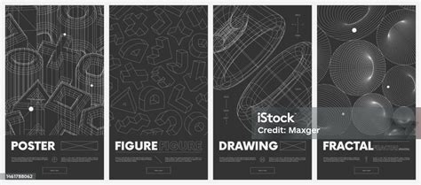 기하학적 모양의 이상한 와이어프레임이 있는 컬렉션 벡터 포스터 잔혹성 메쉬 텍스처 터널 또는 웜홀 3d 구체 및 원환체 세트 9에서 영감을 받은 현대적인 디자인 0명에 대한