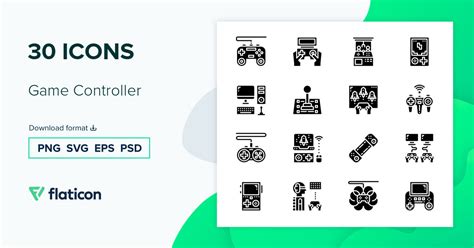 Game Controller Icon Pack Fill 30 Svg Icons