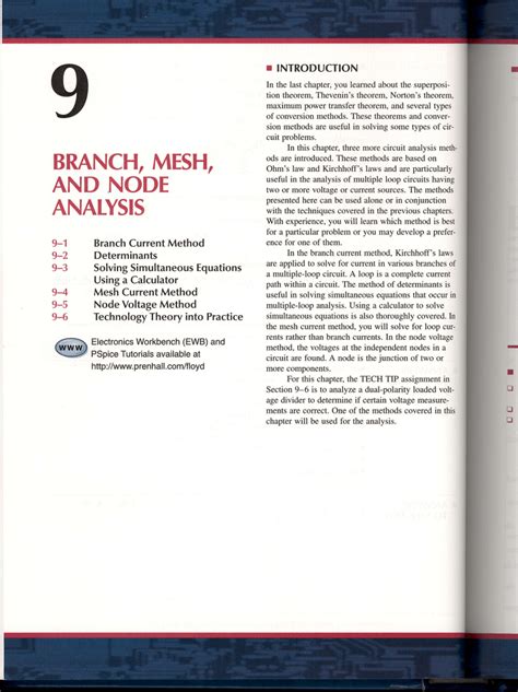 BRANCH MESH AND NODE ANALYSIS