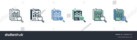 Business Document Data Analysis Clipboard Chart Stock Vector Royalty