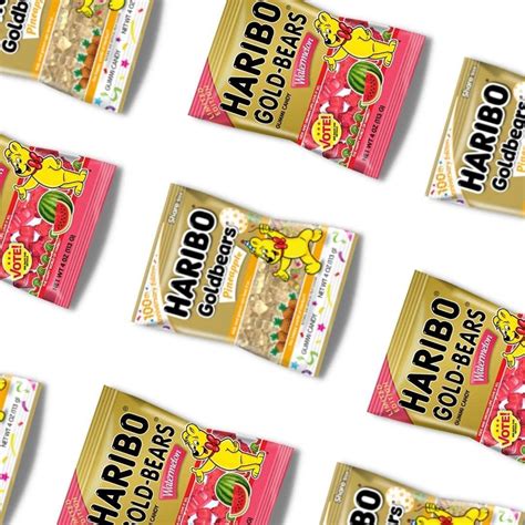 Haribo Goldbears Gummi Candy 4 Oz Pack Watermelon Pineapple Gummy