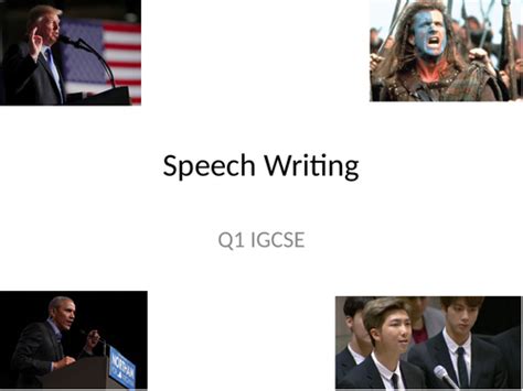 Speech Writing Igcse 0500 Teaching Resources