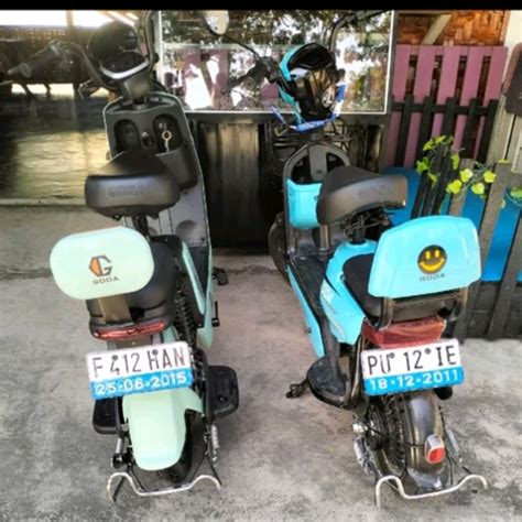 Jual Custom Plat Nomor Sepeda Listrik Plat Sepeda Proses Cepat Hari Kerja Shopee Indonesia