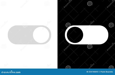 Day Night Switch Vector Icon Dark Mode Light Mode Switch Button Stock Illustration