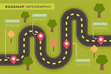 Roadmap Infographic Template Free Vector