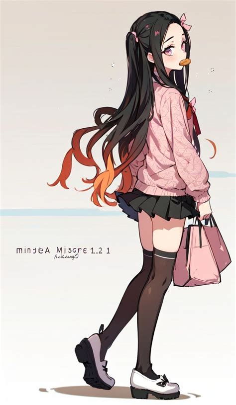 Камадо Незуко 🌸 Демоны Аниме Искусство