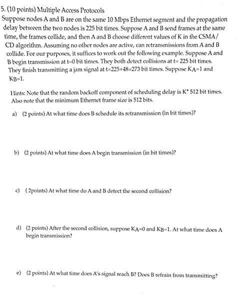 Solved Suppose Nodes A And B Are On The Same Mbps Chegg