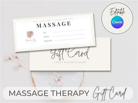 Editable Massage T Certificate Template Massage Therapist T