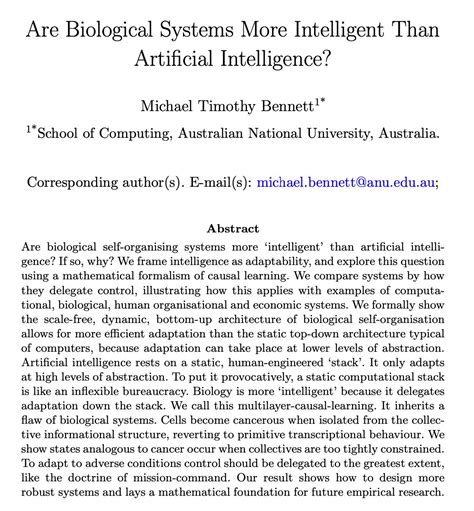 Michael Timothy Bennett On Linkedin Pleased To Announce Ive Completed A New Paper This Result