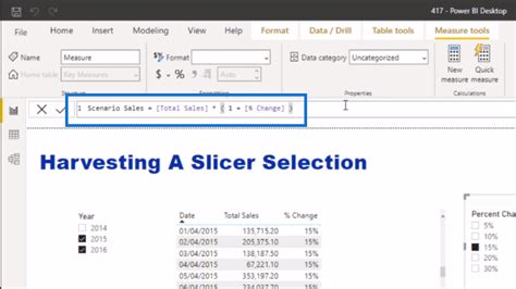 selectedvalue dax example harvesting slicer selection