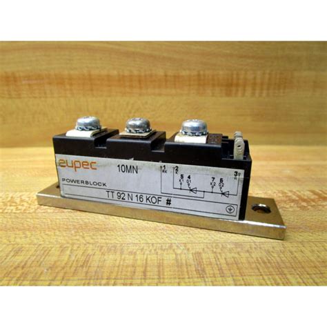 Eupec Tt 92 N 16 Kof Thyristor Power Block Tt92n16kof Used