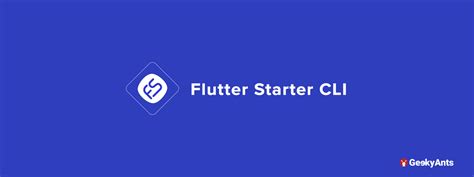 flutter starter cli geekyants