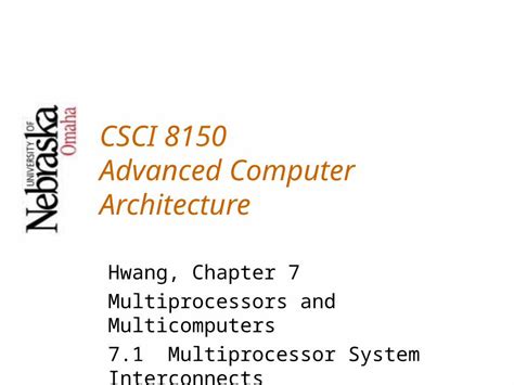 Ppt Csci 8150 Advanced Computer Architecture Hwang Chapter 7
