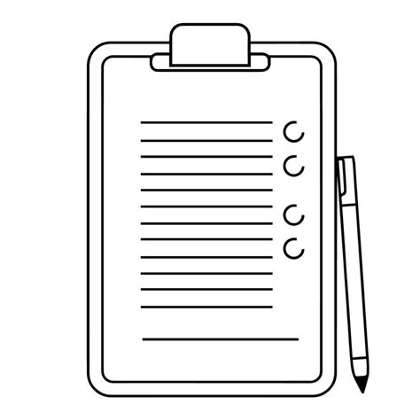 Minimalist List Task Text Write Outline Icon 45916744 Vector Art At Vecteezy