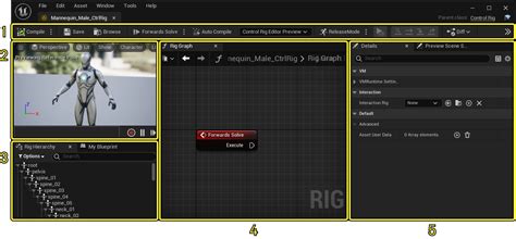 Control Rig Editor In Unreal Engine Unreal Engine 56 Documentation Epic Developer Community