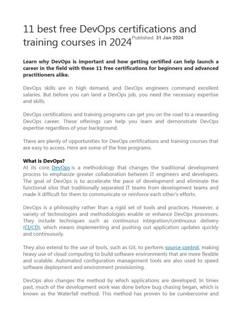 11 free devops certifications and training courses 2024 pdf software