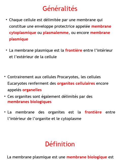 Membrane Plasmique Pdf Membrane Cellulaire Phospholipide