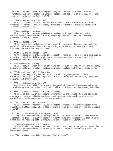 Future Of Artificial Intelligence Pdf Artificial Intelligence Intelligence Ai And Semantics