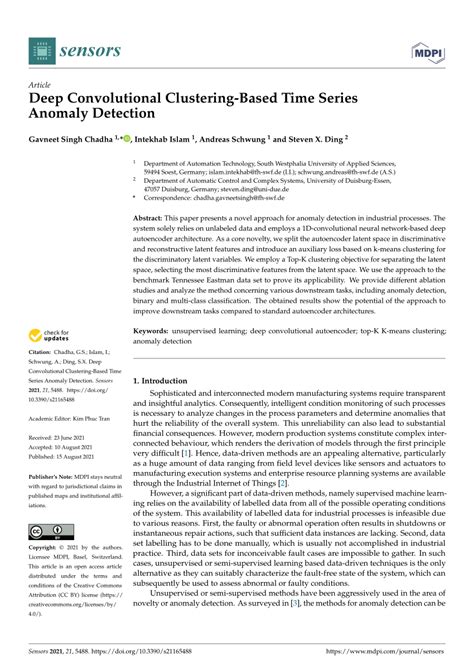 Pdf Deep Convolutional Clustering Based Time Series Anomaly Detection