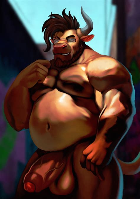 Rule 34 2023 4 Fingers Absurd Res Anthro Barazoku Beard Belly Biceps Big Muscles Biped Black