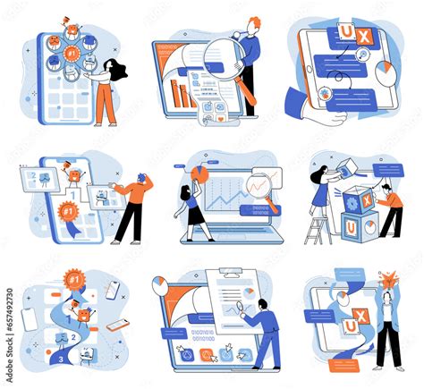 Application Testing Metaphor Vector Illustration Software Testing