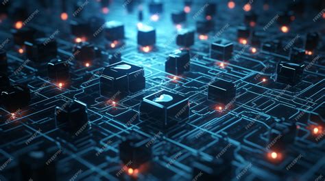 Premium Ai Image Fortifying Security Safeguarding Blockchain Transactions And Decentralized