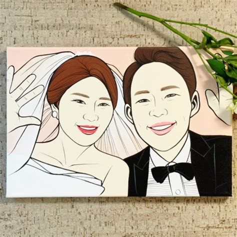 주문제작 웨딩선물 신혼부부선물 결혼기념일선물 집들이 선물 웨딩사진 활용 신혼집 인테리어액자 웨딩팝아트 초상화 마음을그리다팝아트 네이버 블로그