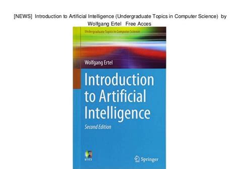 [news] introduction to artificial intelligence undergraduate topics in