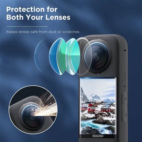 Insta360 X3镜头防护框配件套装：360度防护，拍摄更安心！ 广角镜 淘宝好物网