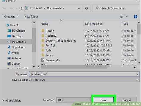 How To Shut Down A Computer Using Notepad 9 Steps With Pictures