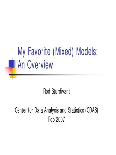 Random Effects Models Pdf Statistics Regression Analysis