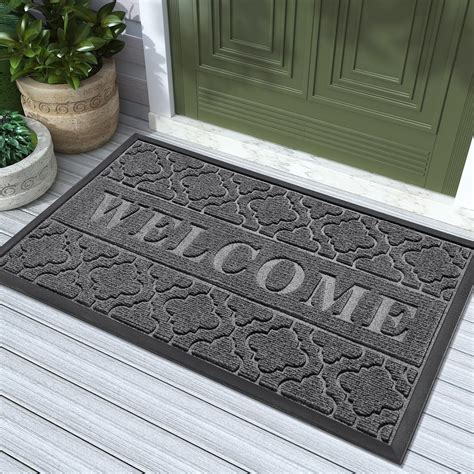 Yimobra Welcome Mat Outdoor Indoor All Season Waterproof