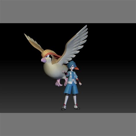 Stl File Pokemon Johto Gym Leader Falkner・3d Printable Model To