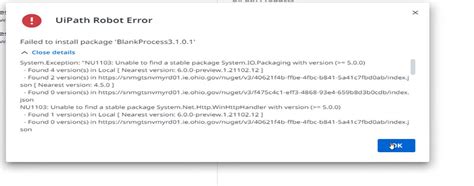 Unable To Download Packages Using Assistant Assistant Uipath