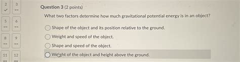 Solved Question 3 2 ﻿pointswhat Two Factors Determine How