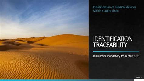 Medical Devices Regulation Mdr 2017 745 Identification