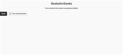 How To Make Form Element Inline Button Using Jquery Mobile