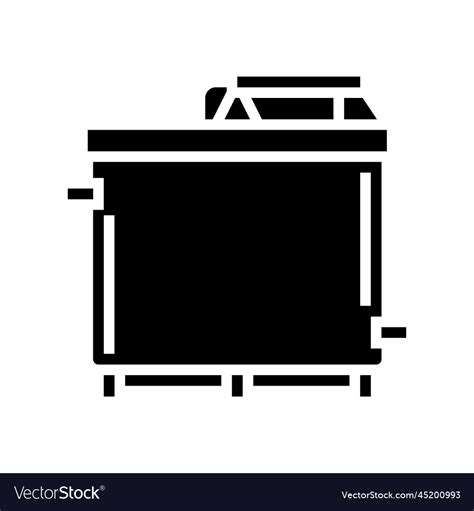 Slurry Tanks Sulfide Copper Ore Glyph Icon Vector Image