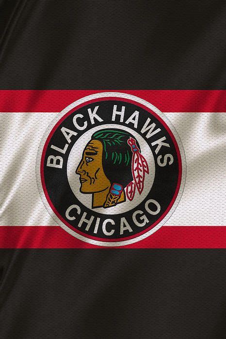 Chicago Blackhawks Uniform Print By Joe Hamilton Blackhawks Flag