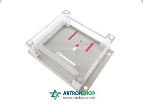 กล่องใส่บอร์ดอิเล็กทรอนิกส์ ติดรางปีกนก ขนาด 115 X 90 มิลลิเมตร ฝาใส Artronshop บอร์ด