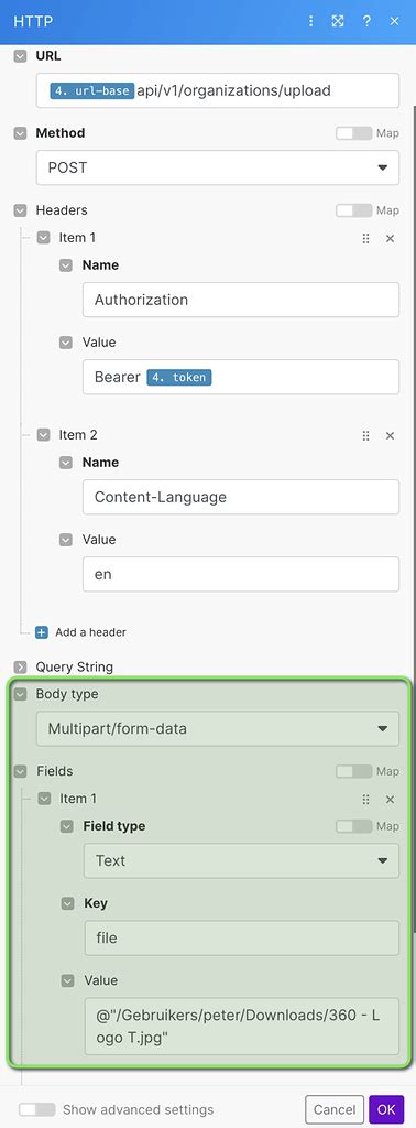 Error With File Upload Via Via Multipartform Data How To