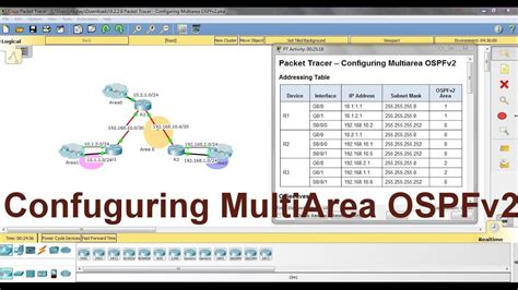 9 2 2 6 packet tracer configuring multiarea ospfv2 youtube