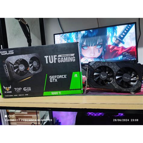 Jual Vga Card Gtx 1660 Super Gtx 1660 Ti 6gb 192 Bit Ddr6 Asus Tuf Gigabyte Galax Vurrion